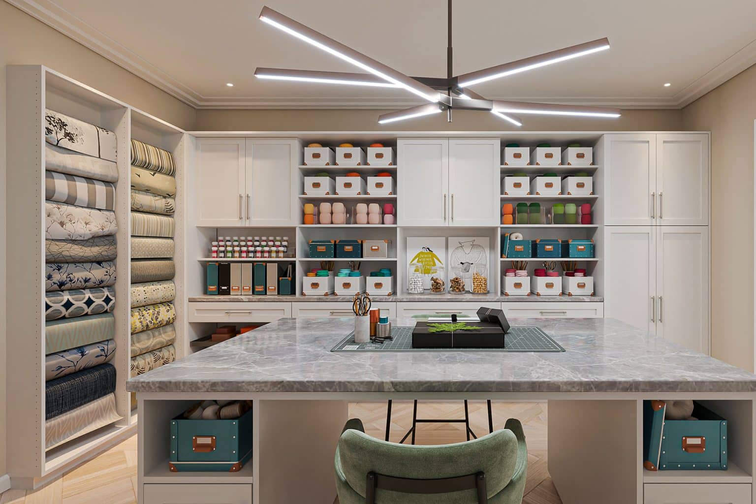 Custom Craft Room Organization and Built-ins | Closet Factory