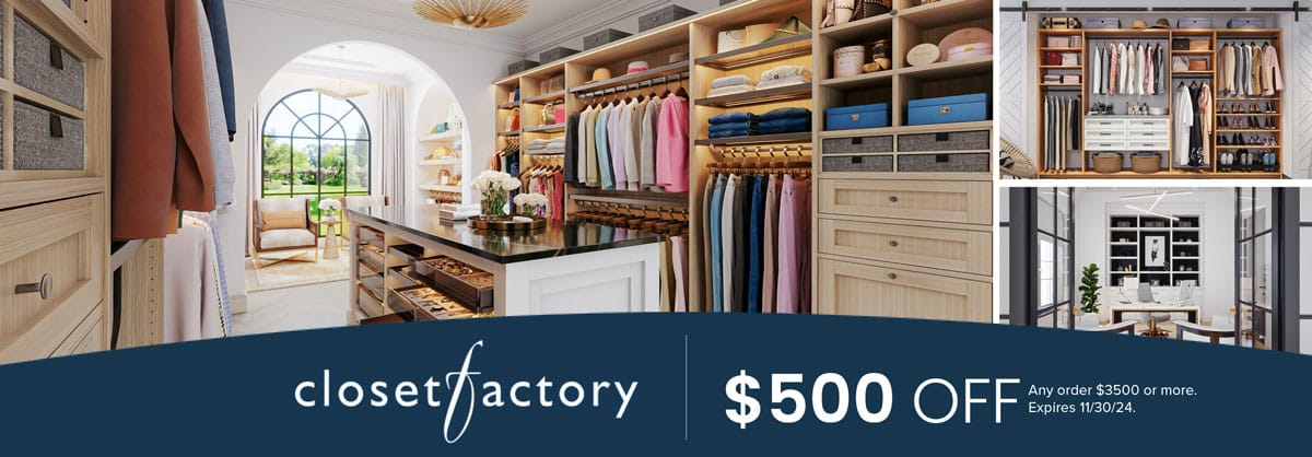 Custom Closet Systems | Home Organization | Closet Factory